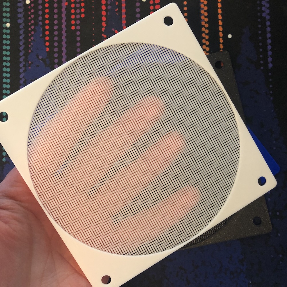 120mm Fan Cover / Mesh filter by wafflecart | Download free STL model ...