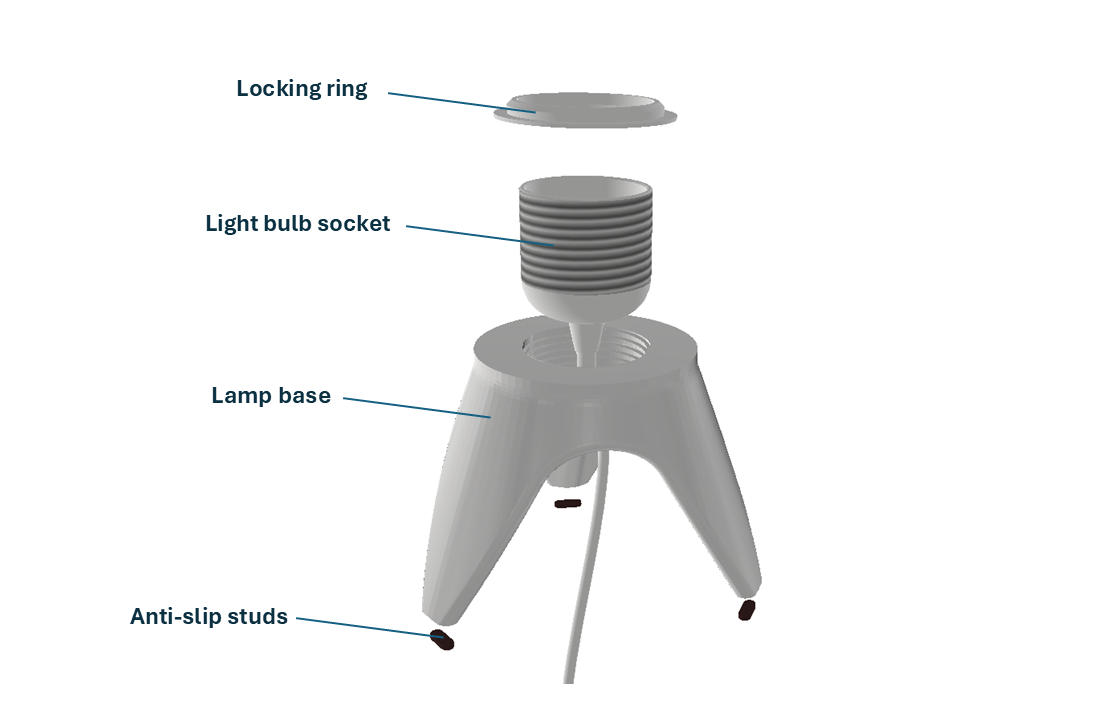 Lamp base by flo | Download free STL model | Printables.com