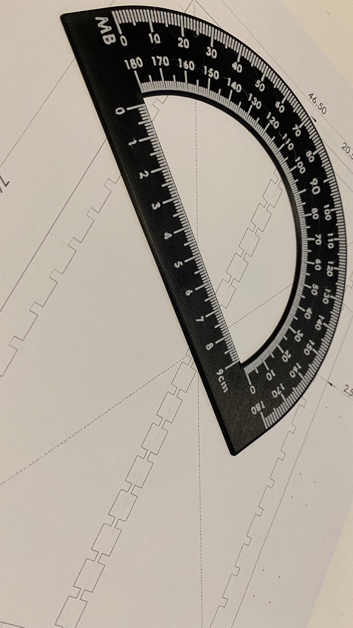 180 Semi Circular Protractor by Martin | Download free STL model ...