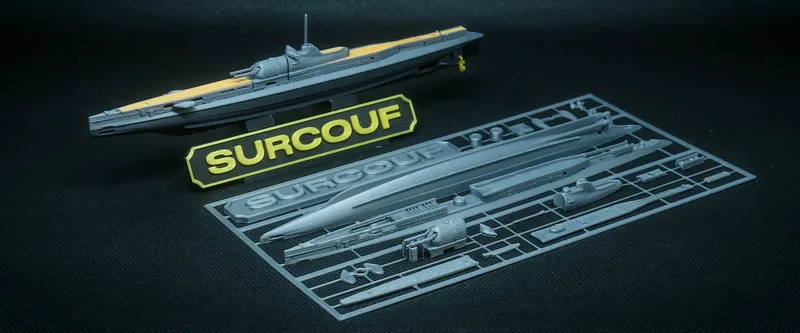 Cruiser Submarine Surcouf by Yurobuild | Download free STL model ...