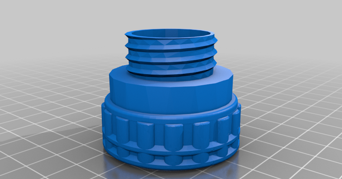 Milk Bottle 38mm Lid to Soda bottle Lid by tyeth | Download free STL ...