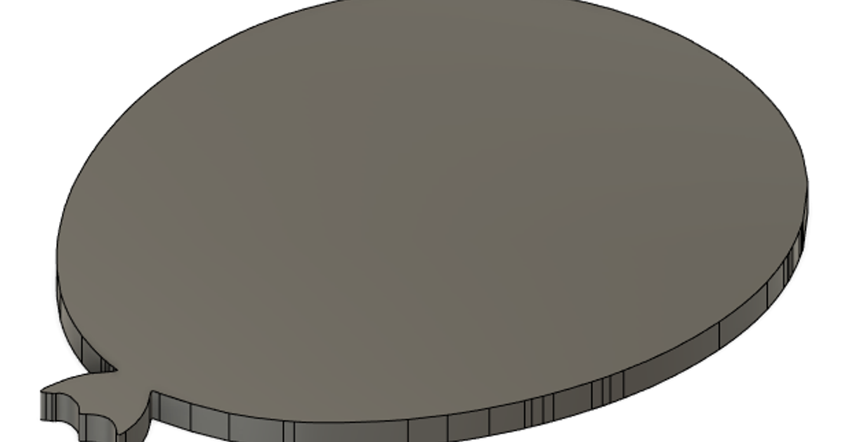 Simple 2D Balloon by Koyo | Download free STL model | Printables.com