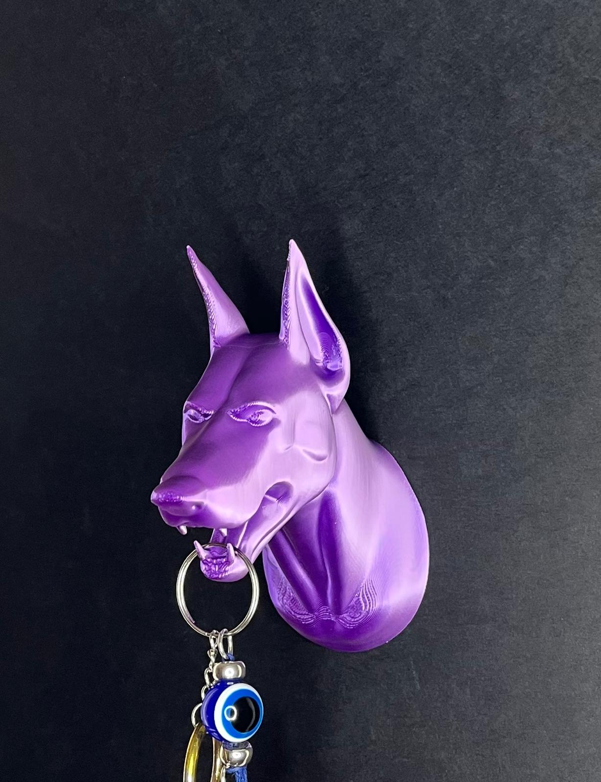 Dog-dog Dobermann wall mounted key chain holder by Rei Bau | Download ...