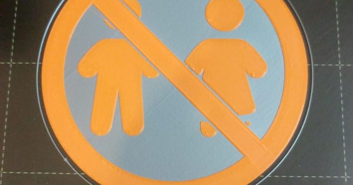 "no children" sign by bitmeisterei | Download free STL model ...