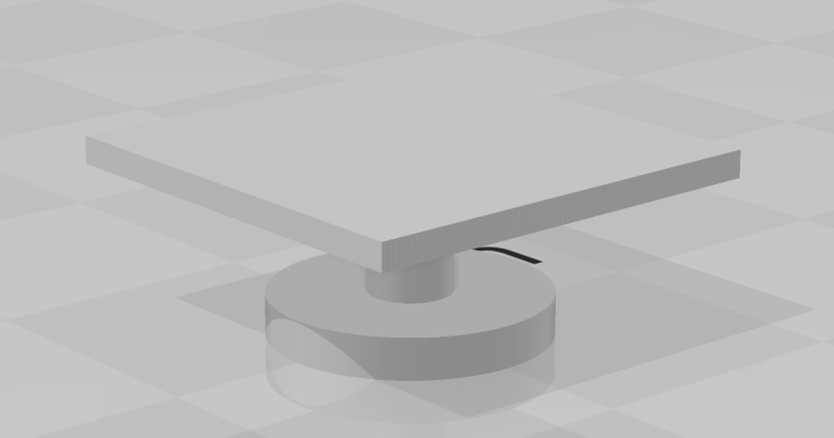 Basic Square Table with 1 Leg Miniature for TTRPGs by AdventurePages ...