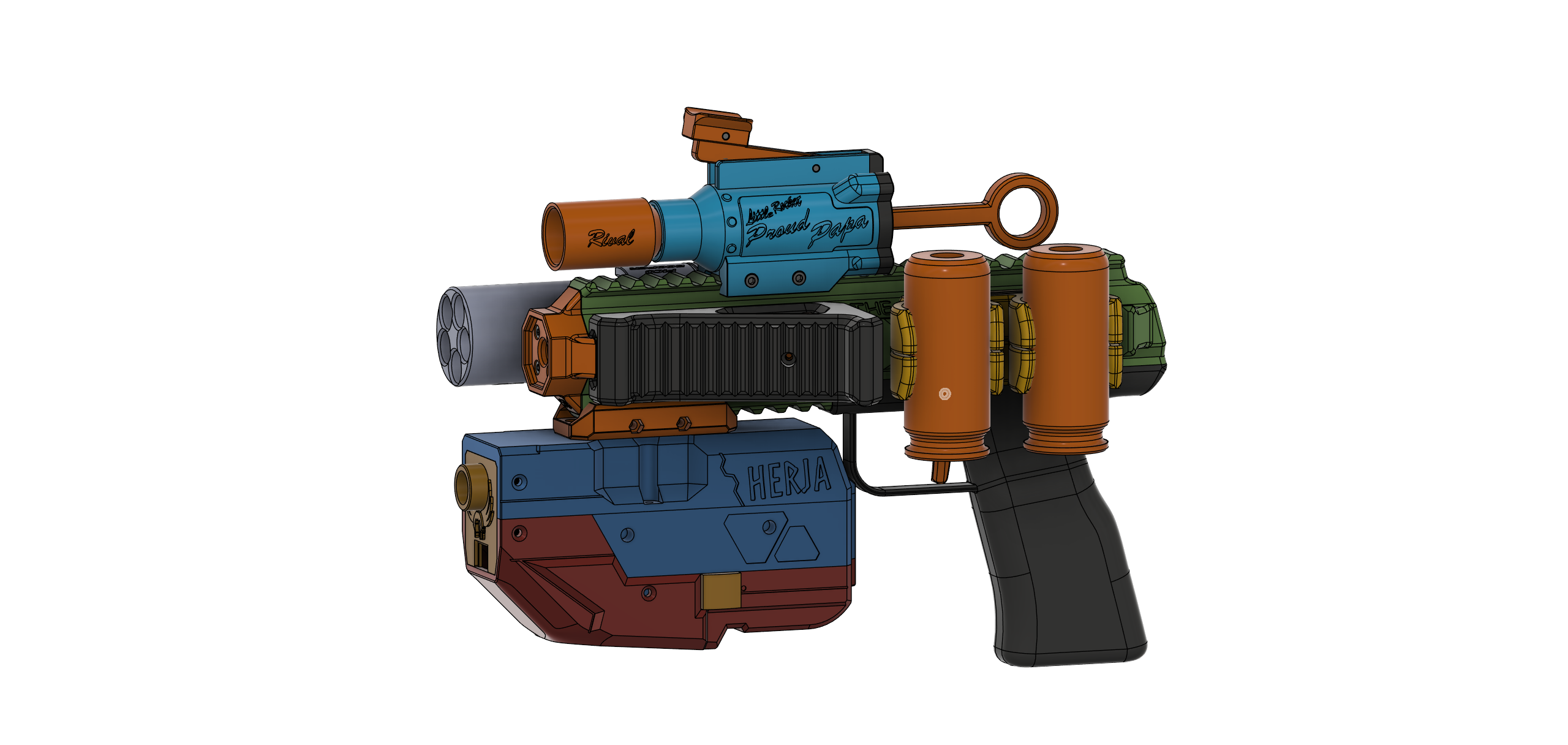 The RAIL MASTER 5000 (Picatinny Rail Blaster (Frame)) by Sillybutts ...