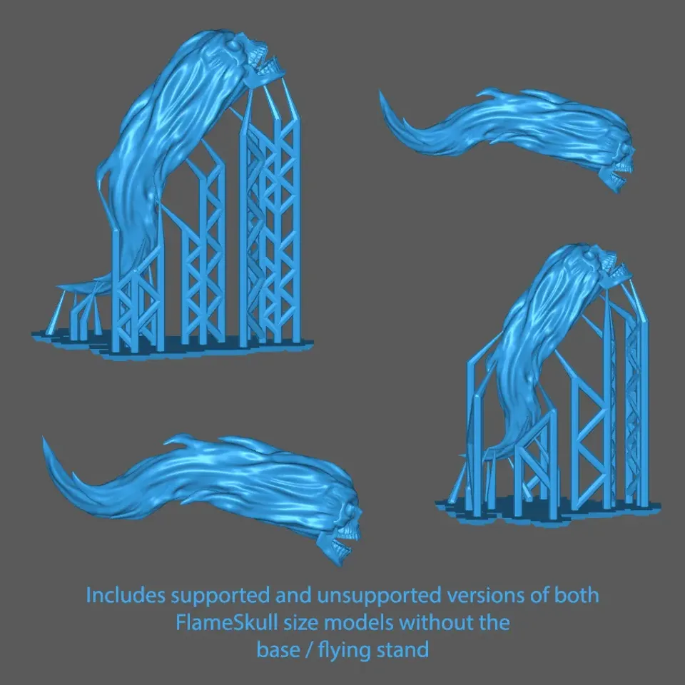 Flame Skull by np-dev | Download free STL model | Printables.com