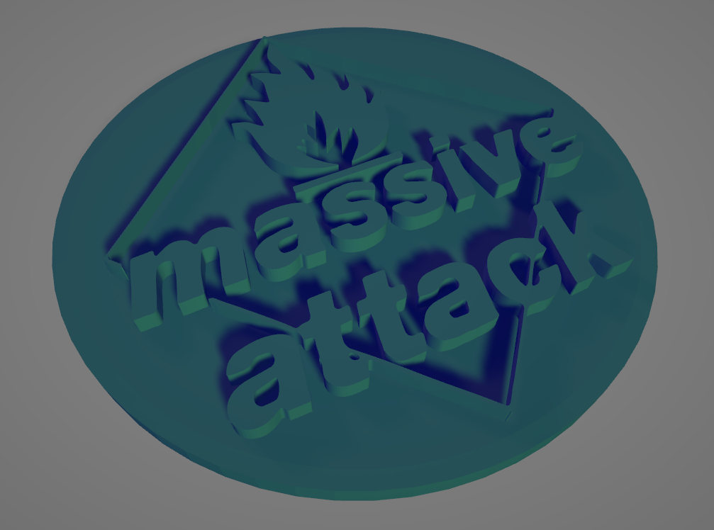 Massive Attack set: magnet, coaster, keychain by Luther | Download free ...