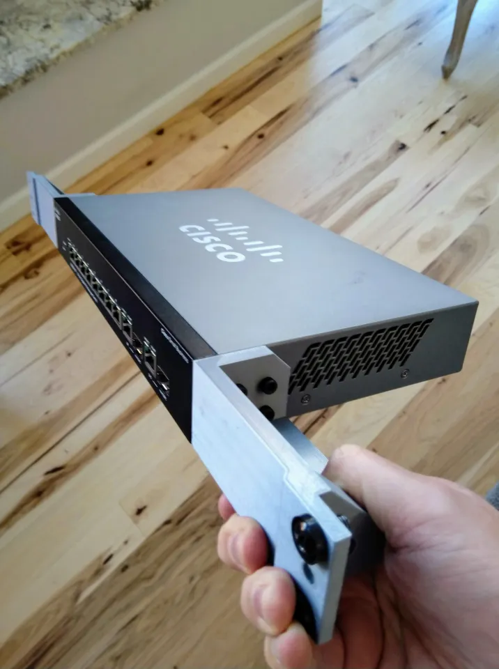 Cisco SG300-10P Rack-Mount Ears by PotatoFi | Download free STL model ...