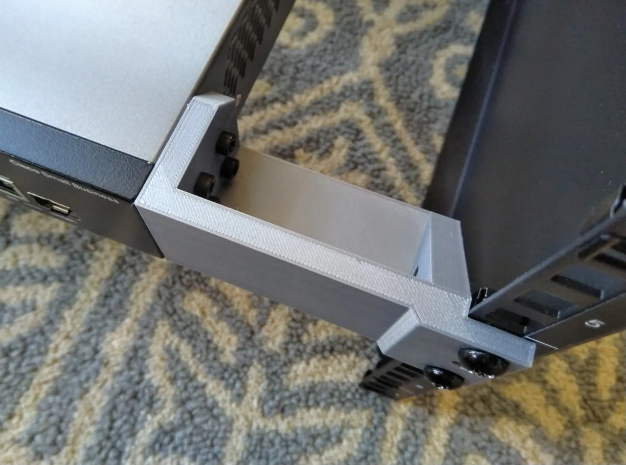 Cisco SG300-10P Rack-Mount Ears by PotatoFi | Download free STL model ...