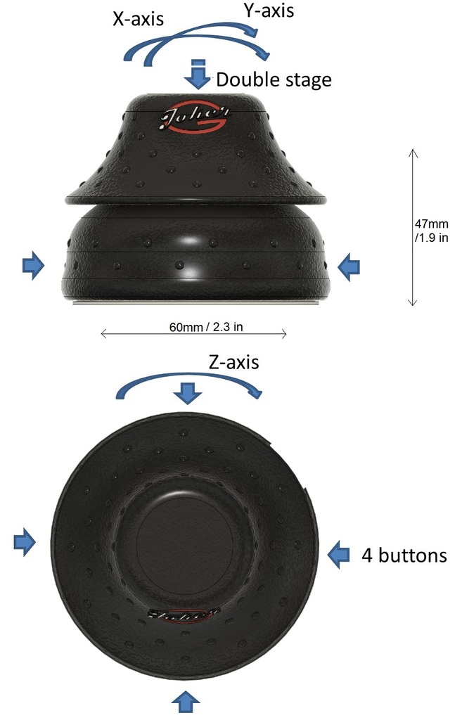 3D Mouse / Finger Joystick Version 2 by Joker_G | Download free STL ...