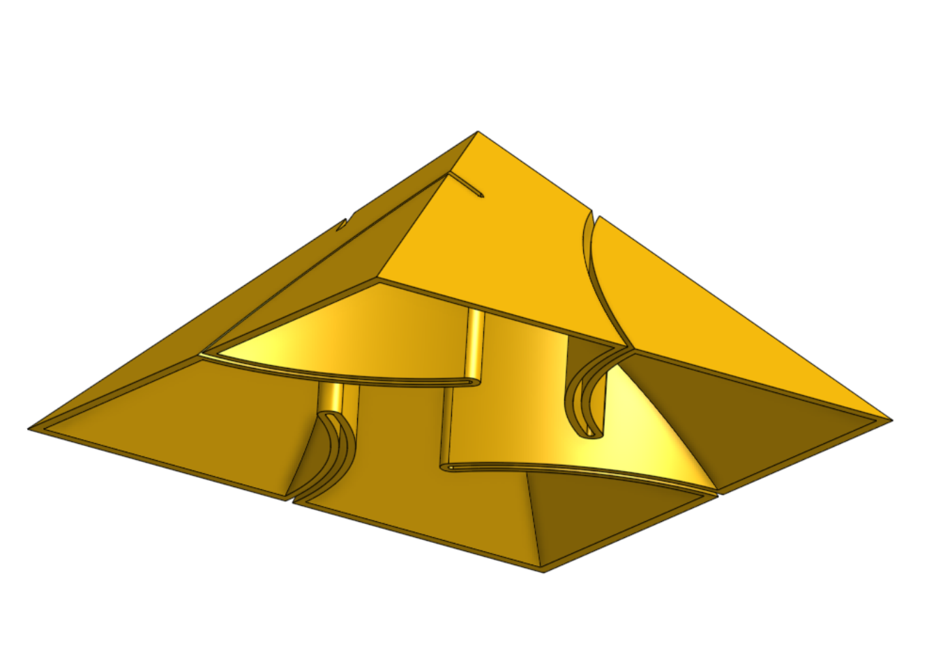 4 leaf pyramid by ted.gaunt | Download free STL model | Printables.com
