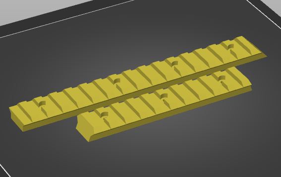 Motoblitz underbarrel Picatinny rail by Dom's 3d Print Shop | Download ...