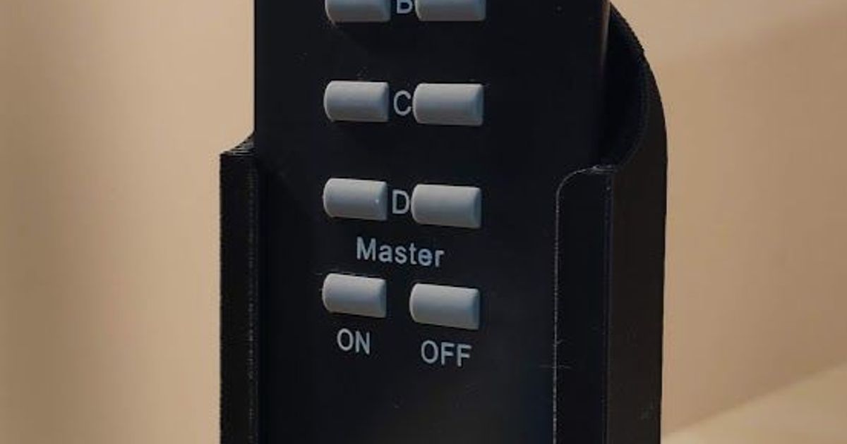 remote control holder by Jenö | Download free STL model | Printables.com