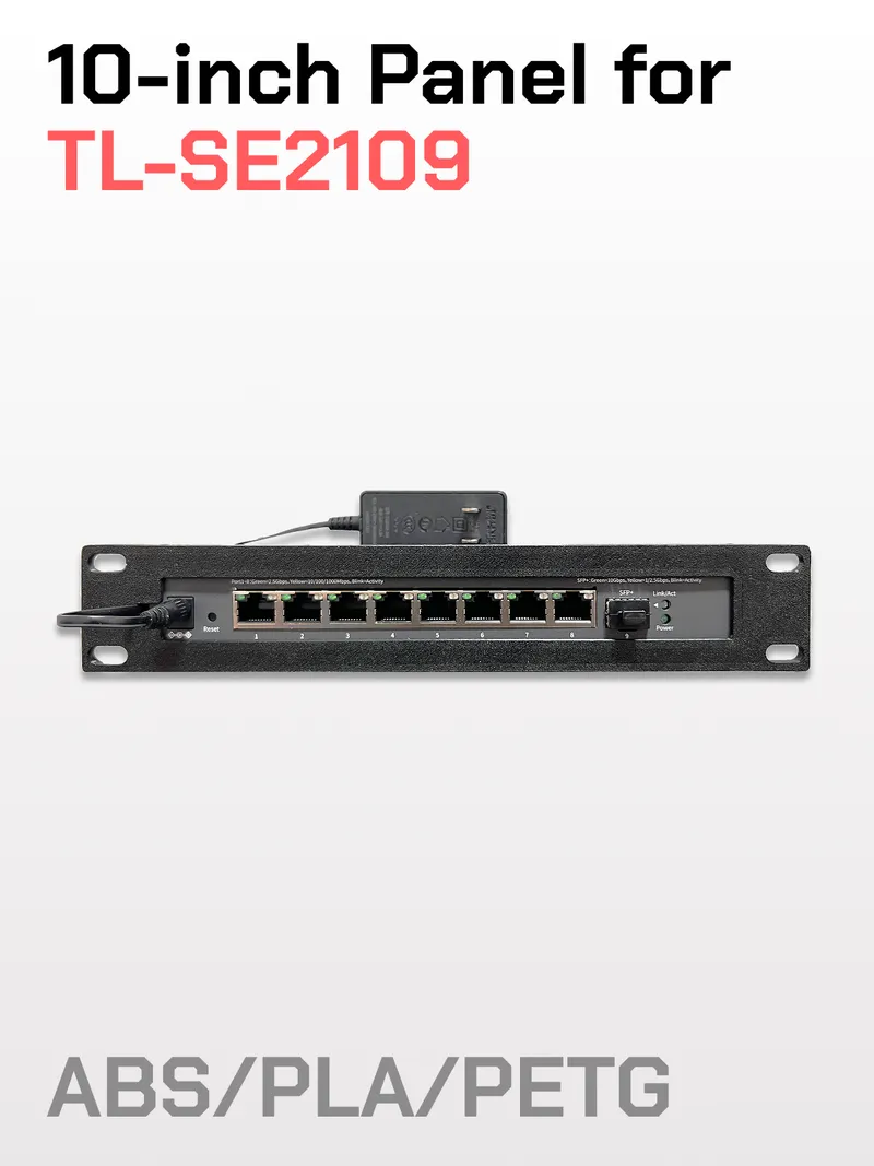 10-inch rack panel for TL-SE2109 by DesignBot | Download free STL model ...