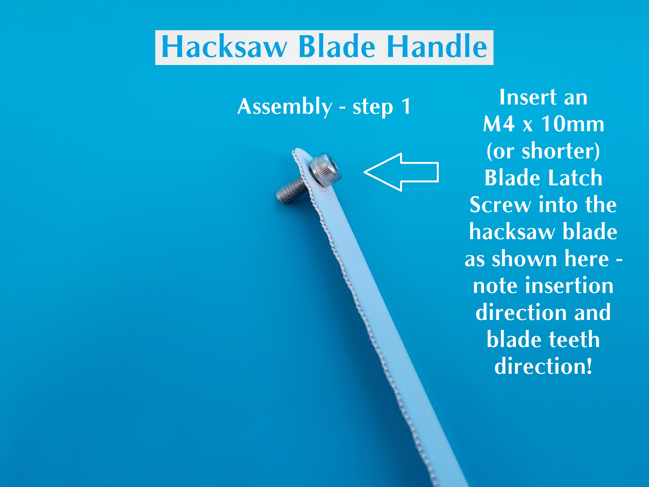 Hacksaw Blade Handle by Phil Caruso | Download free STL model ...
