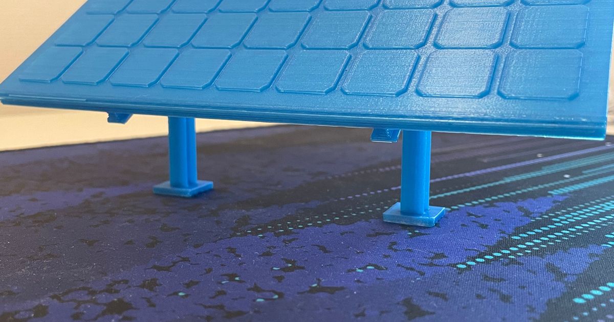 Solar panel model by Meatball | Download free STL model | Printables.com