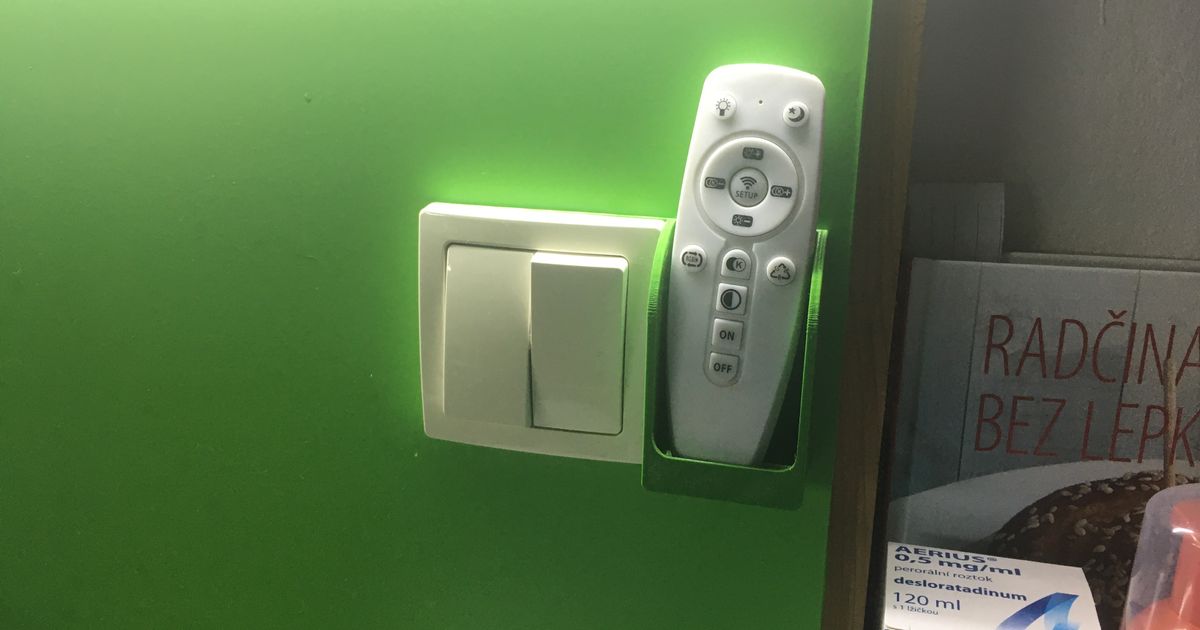 remote control holder by Deny | Download free STL model | Printables.com