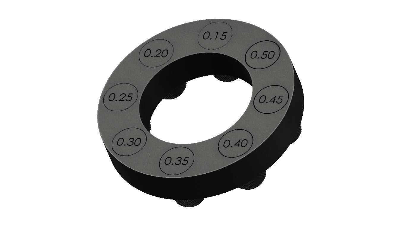 0,15 to 0,50 mm Clearance and tolerance gauge by Referentiel | Download ...
