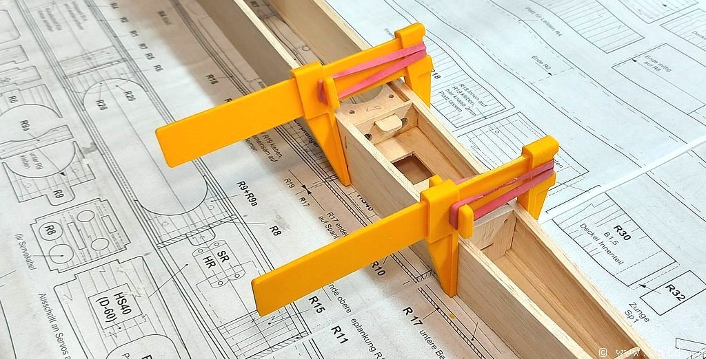 Clamp to glue with rubber band by 3D-Muc | Download free STL model ...