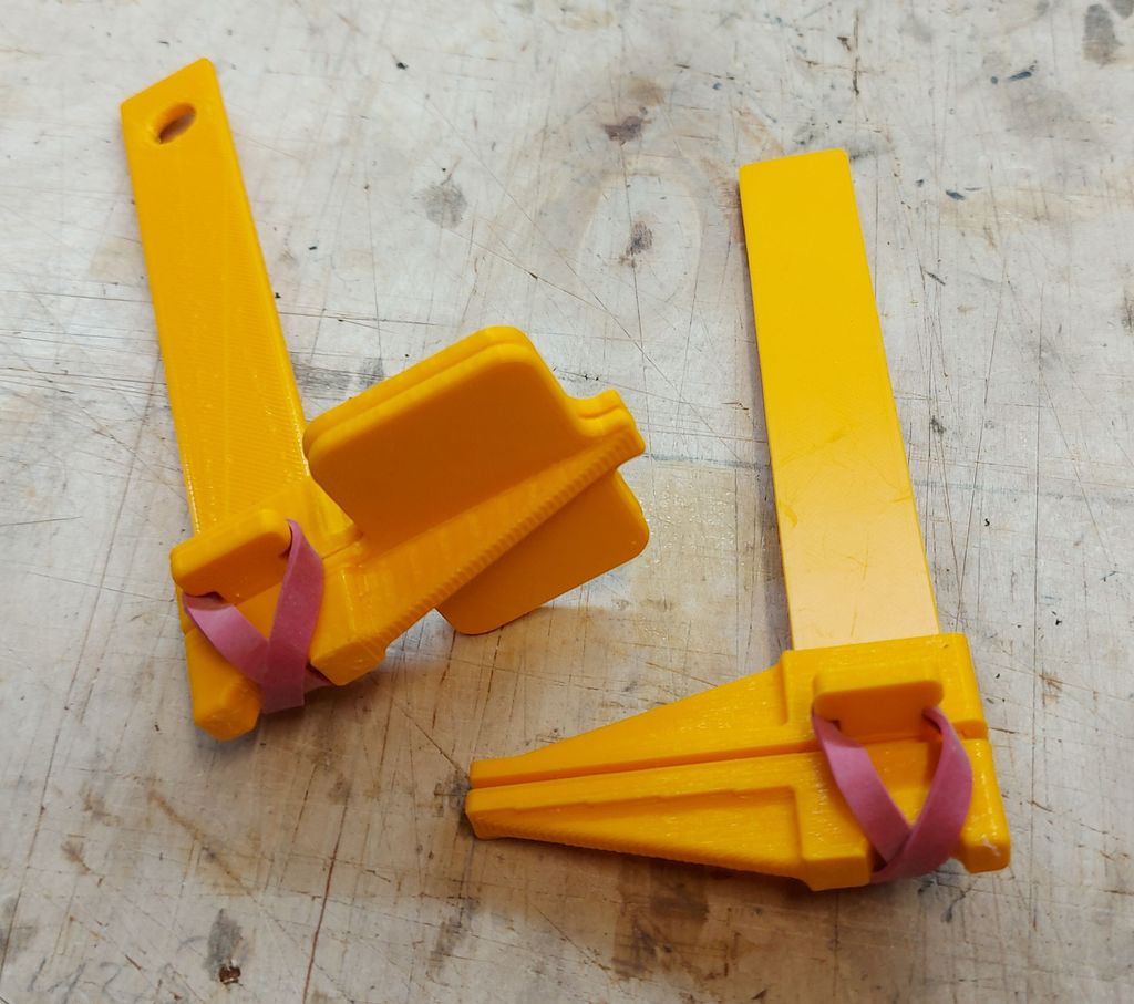 Clamp to glue with rubber band by 3D-Muc | Download free STL model ...