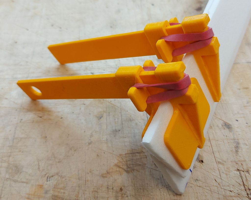 Clamp to glue with rubber band by 3D-Muc | Download free STL model ...