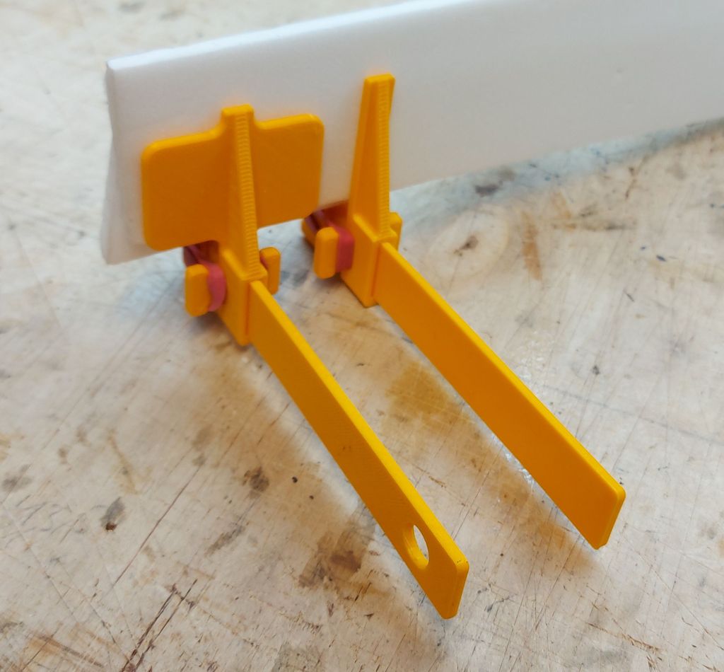 Clamp to glue with rubber band by 3D-Muc | Download free STL model ...