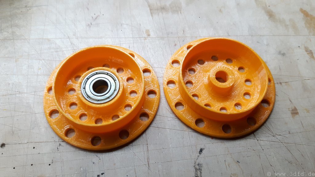 Filament spool adapter - core 52mm - with / without bearing by 3D-Muc ...