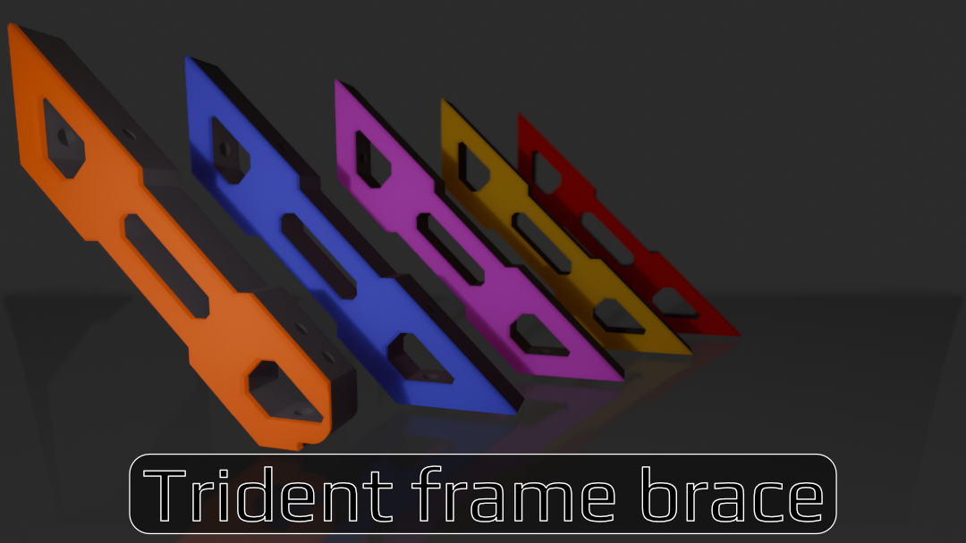 Voron Trident Frame Brace with Cover by strt_fnst | Download free STL ...
