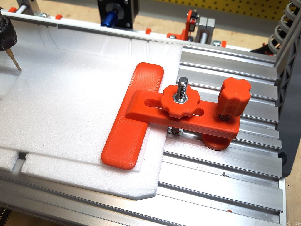 Clamp holder for a 3018 CNC milling / engraving machine Ver.2 by 3D-Muc ...