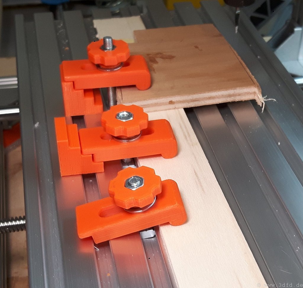 Clamp holder for a 3018 CNC milling / engraving machine by 3D-Muc ...