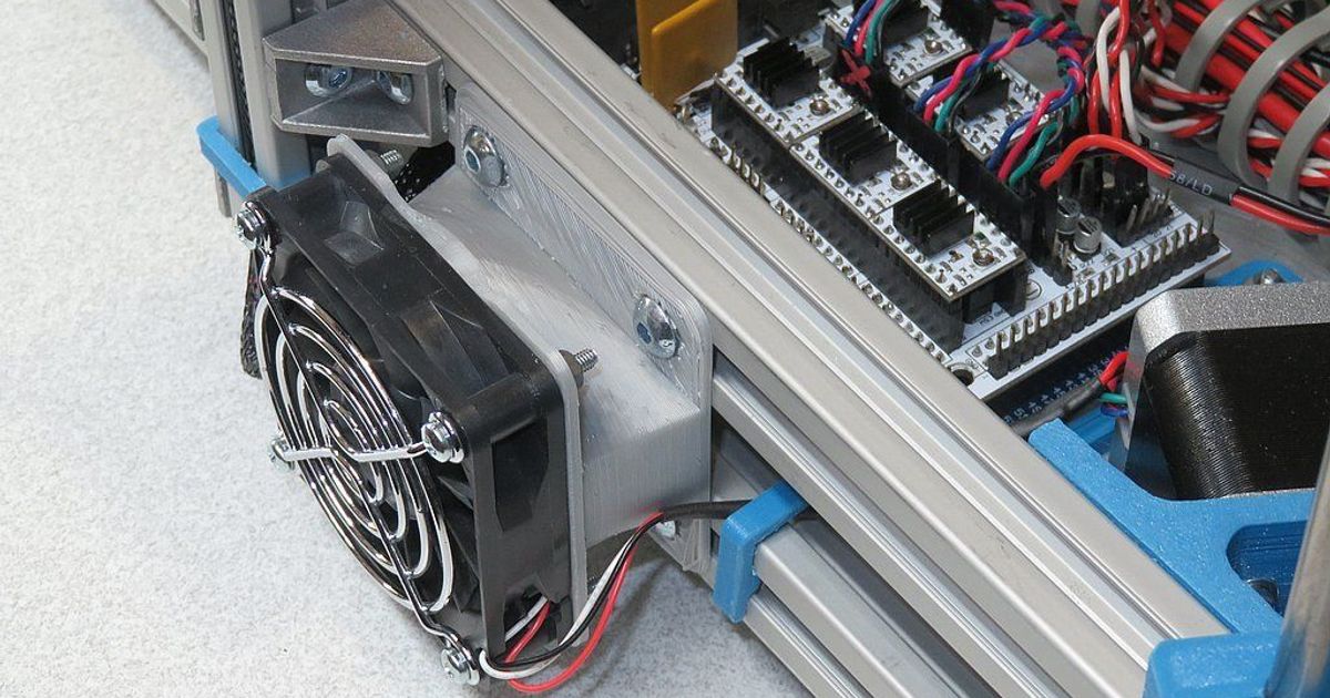 Fan adapter from 60mm to rectangular by 3D-Muc | Download free STL ...