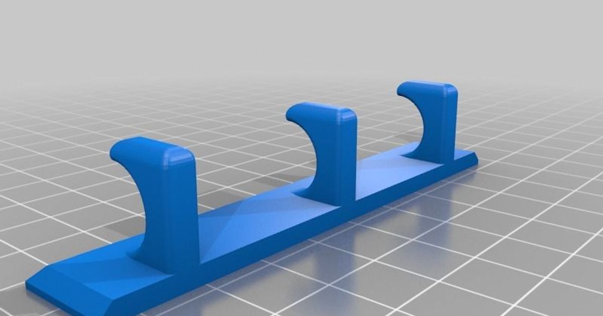 key holder with 3 hooks by 3D-Muc | Download free STL model ...