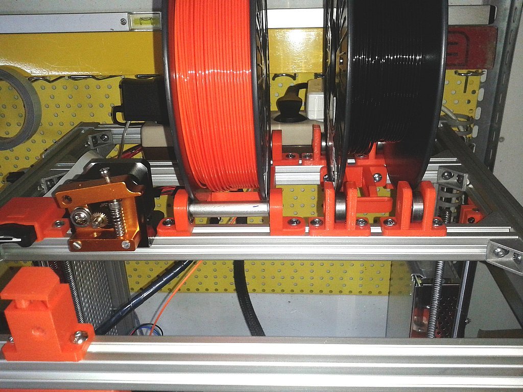 Filament spool holder for Anet A6 Evolution cube or other Alu 2020 by ...