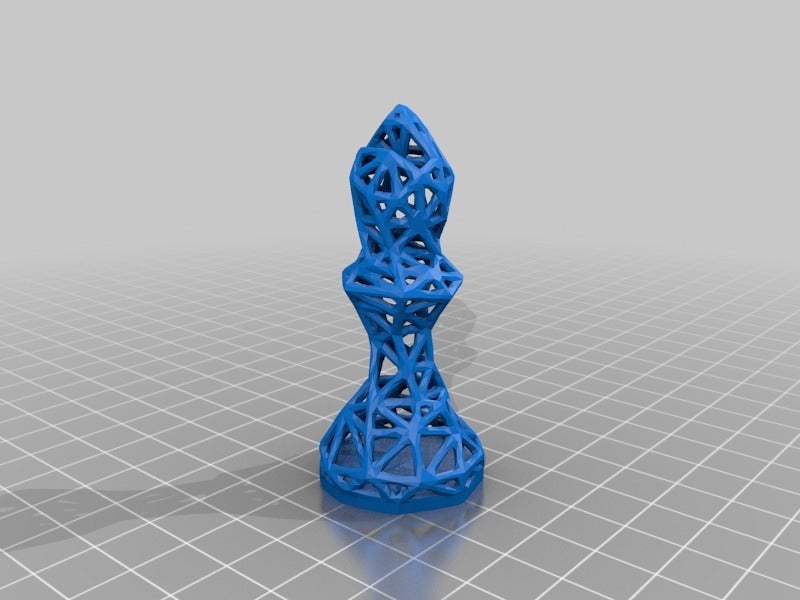 Chess Set Wireframe - Modified Base by bpienig | Download free STL ...
