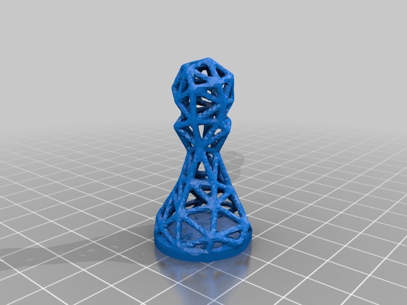Chess Set Wireframe - Modified Base by bpienig | Download free STL ...