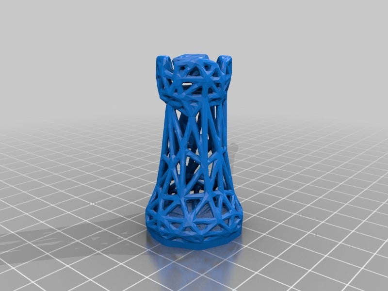 Chess Set Wireframe - Modified Base by bpienig | Download free STL ...