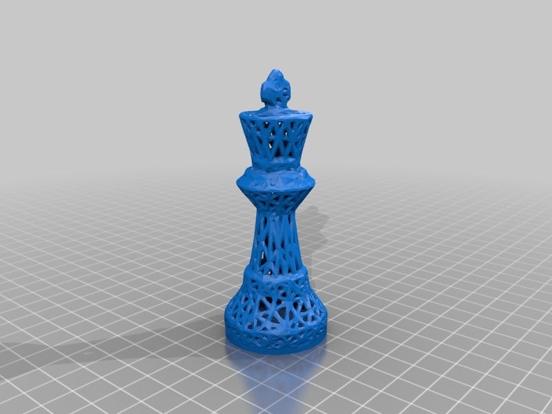 Chess Set Wireframe - Modified Base by bpienig | Download free STL ...