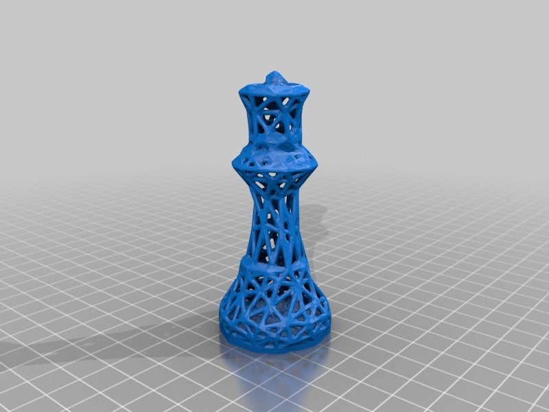 Chess Set Wireframe - Modified Base by bpienig | Download free STL ...