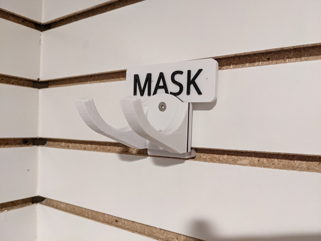 Mask Wall Mount von chking | Kostenloses STL-Modell herunterladen ...