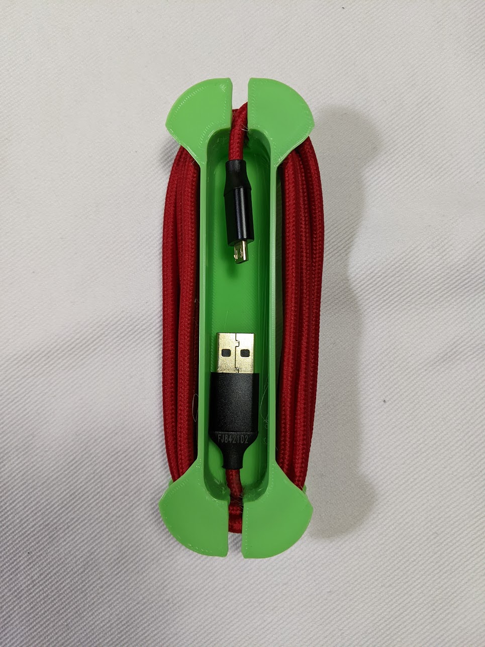 Protected USB Cord Wrap by Nex | Download free STL model | Printables.com
