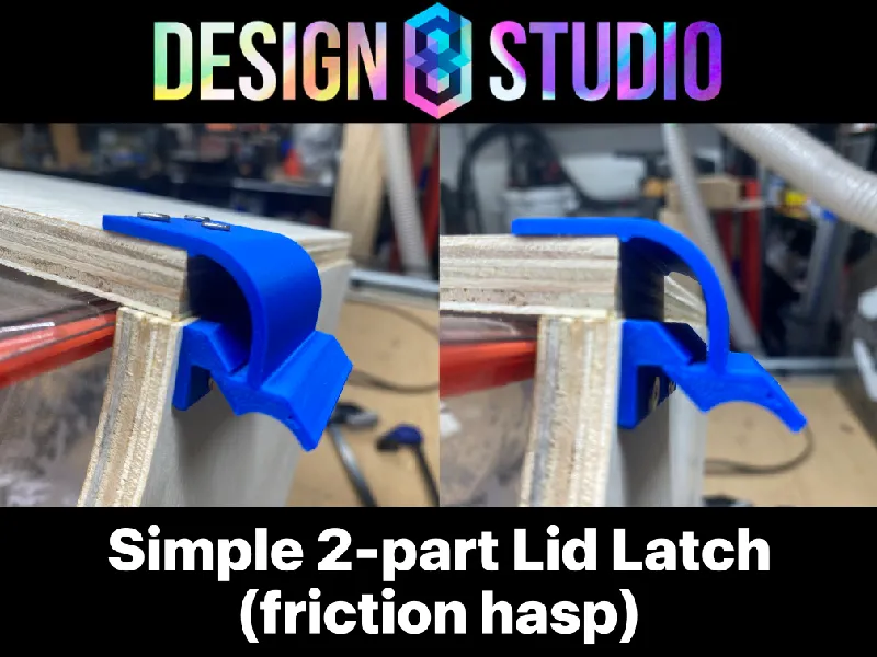 Simple Hinge by Design8Studio - for using PLA (1.75mm) as the hinge pin ...