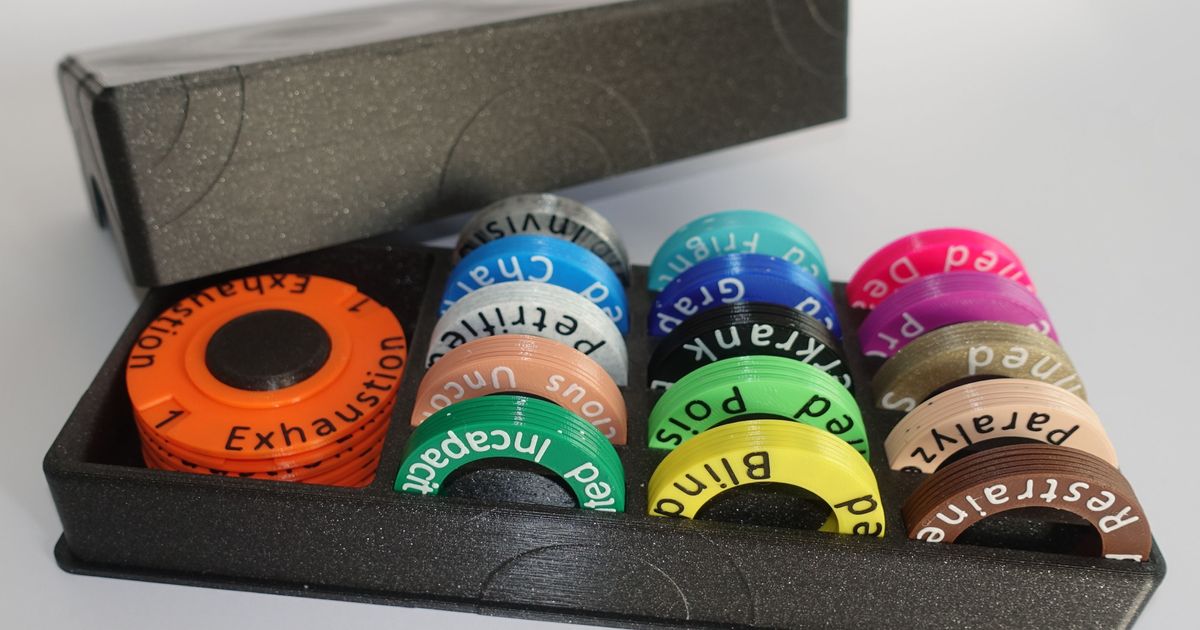 Dungeons and Dragons Status Effect Markers von Mat | Kostenloses STL ...