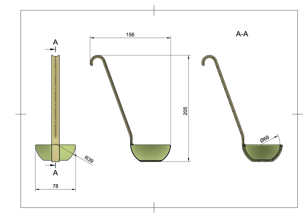 Large Functional Ladle - No Supports and Glue Required by Metikumi ...