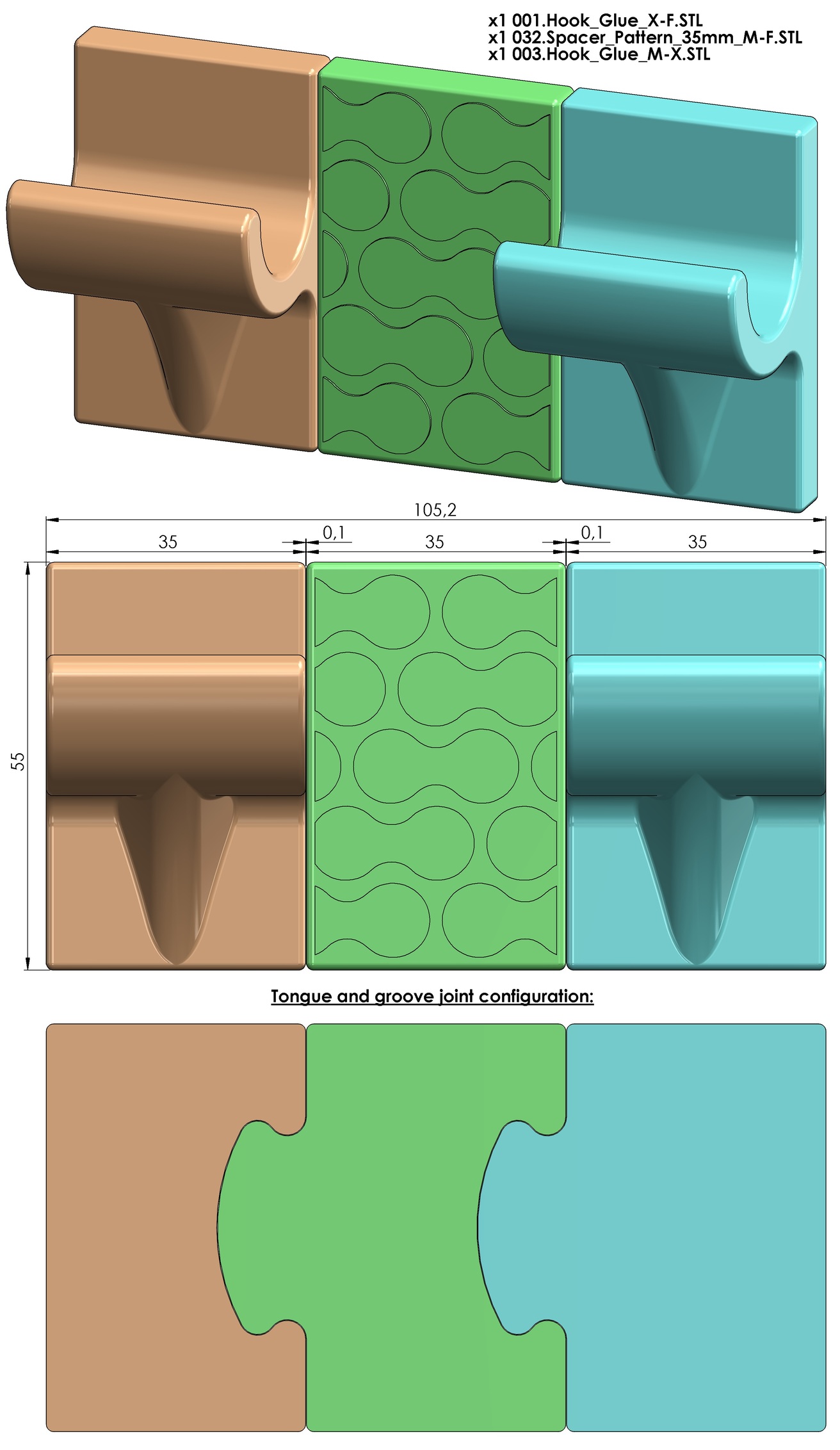 Modular Hook by Ordinary Contraptions | Download free STL model ...