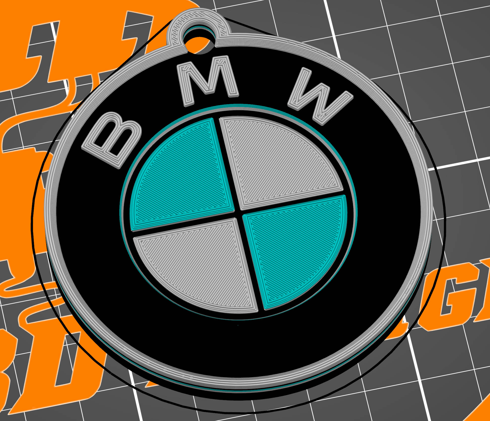 Car Keychains Multicolor by 3D Design SBK | Download free STL model ...