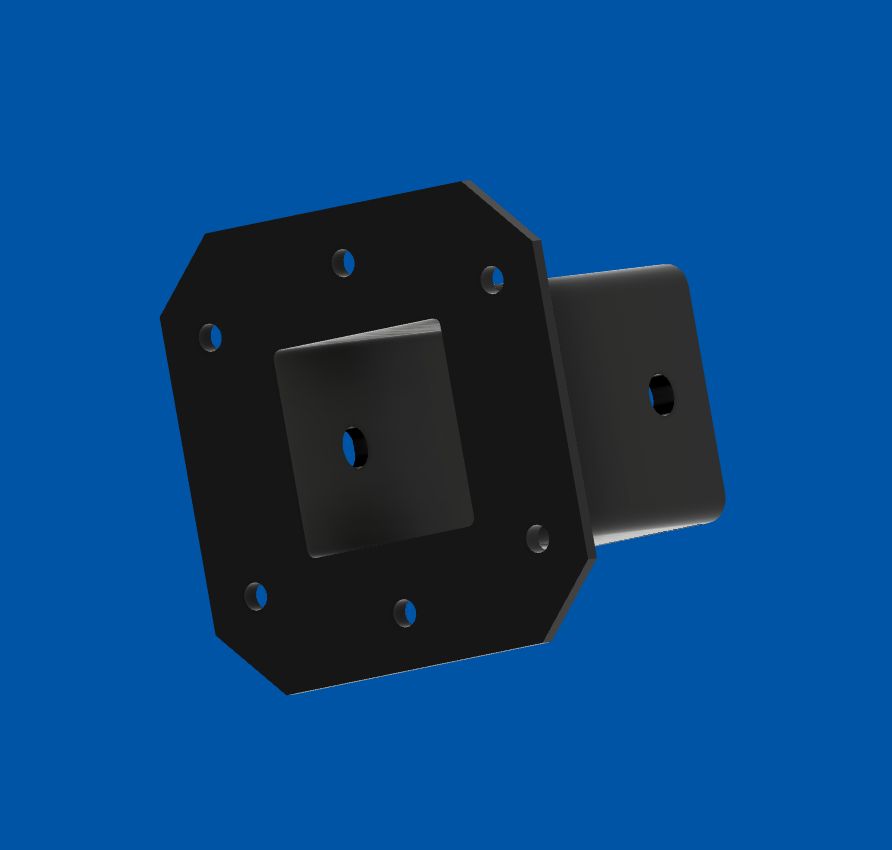 Square Pipe Support by Wiseone | Download free STL model | Printables.com