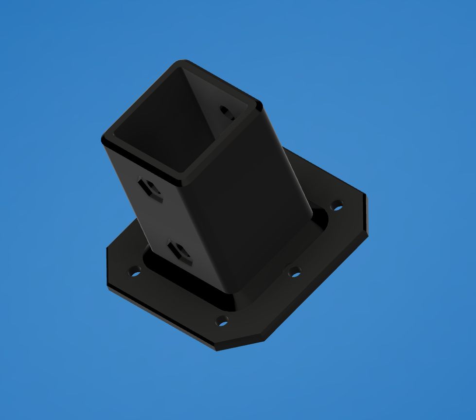 Square Pipe Support by Wiseone | Download free STL model | Printables.com