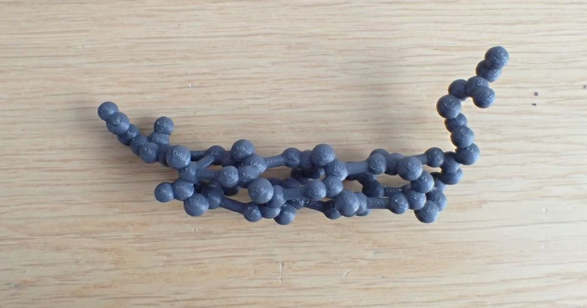 The peptide backbone of an alpha helix from Hemoglobin as balls and ...
