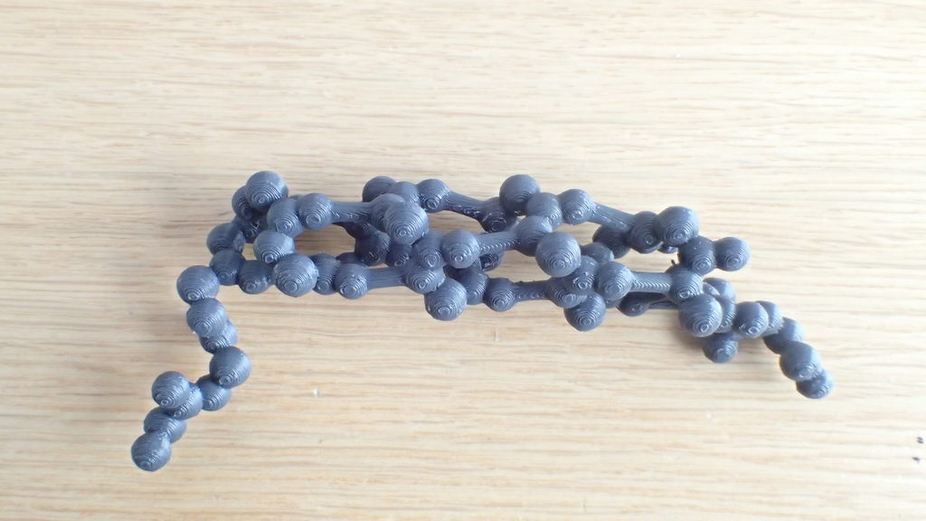 The peptide backbone of an alpha helix from Hemoglobin as balls and ...